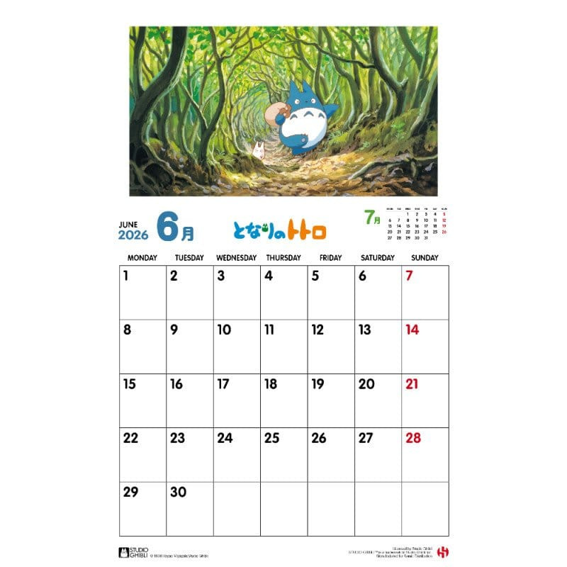 My Neighbor Totoro Calendar 2026 *English Version* | statuecollectibles.com